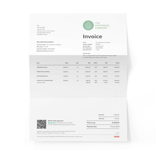 Invoice generator | ANNA