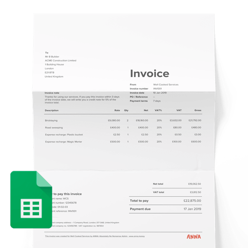 Invoice Template | Free Invoice Template for Excel