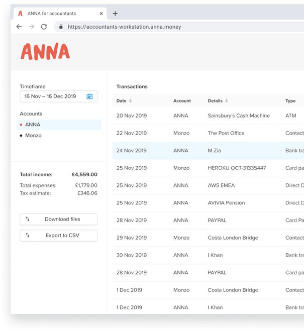 ANNA for accountants