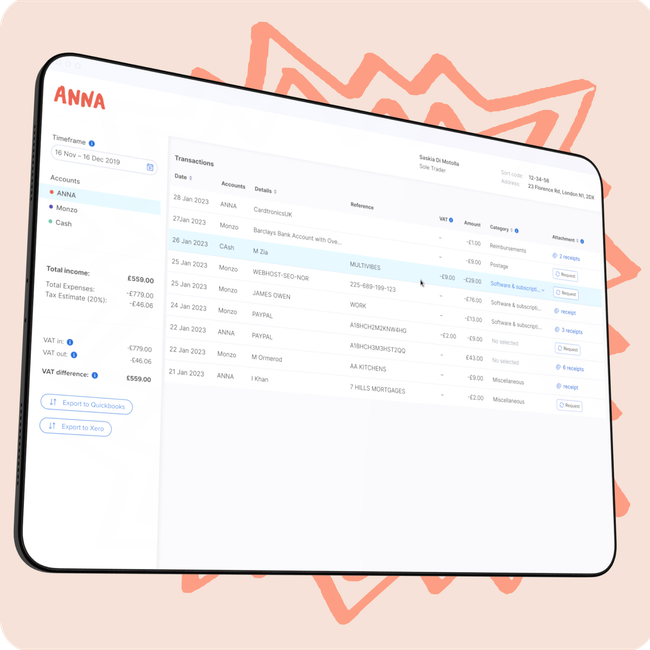 ANNA — The mobile business account that does your admin