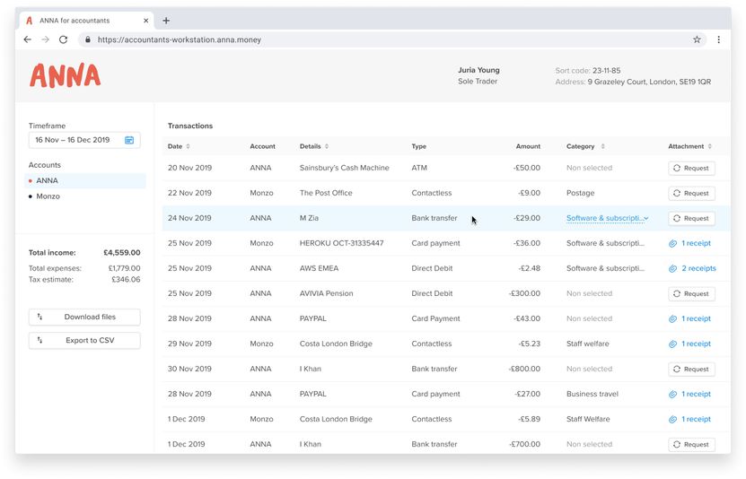 ANNA for accountants